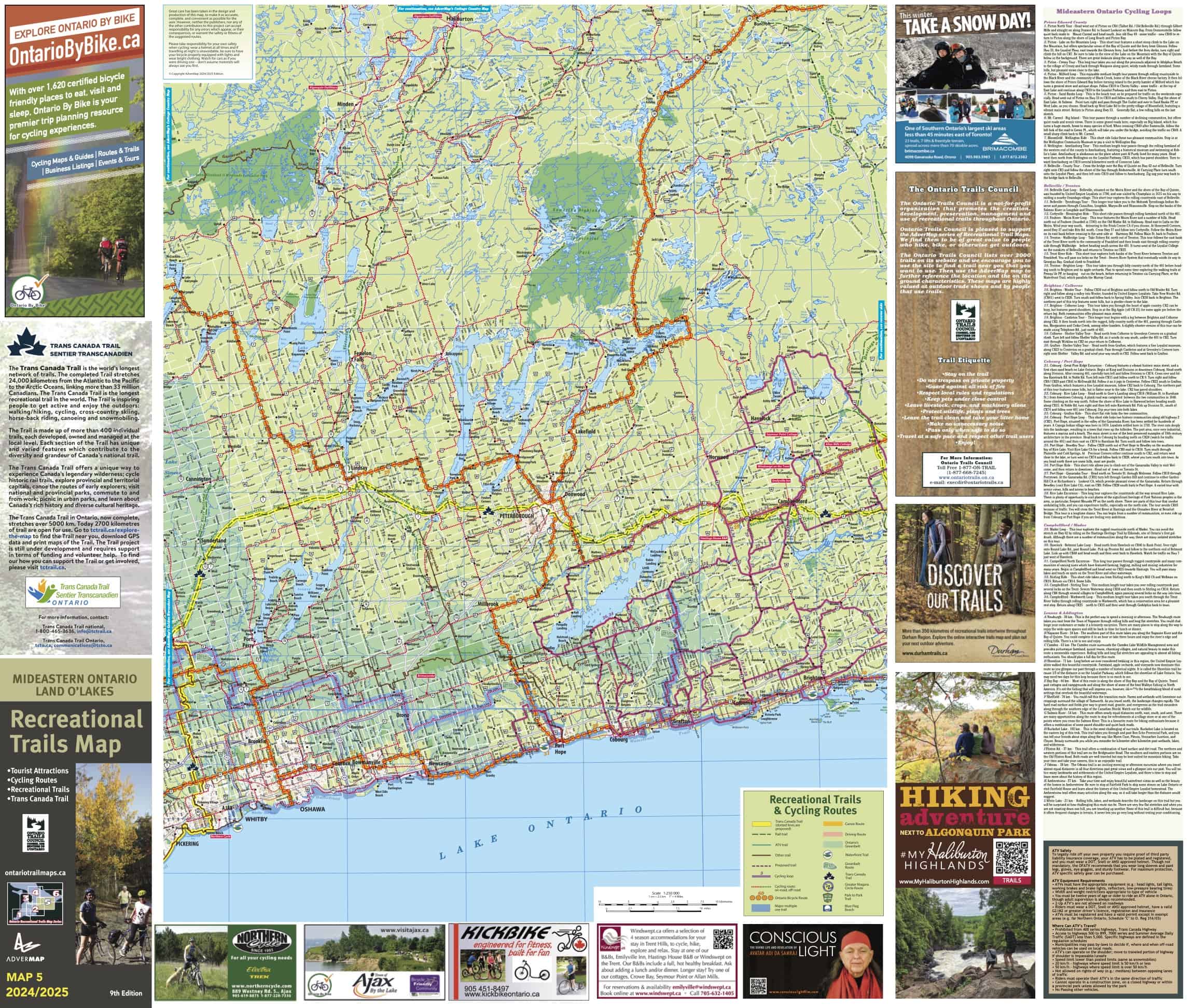 Mideastern Ontario (West) - Ontario Trail Maps